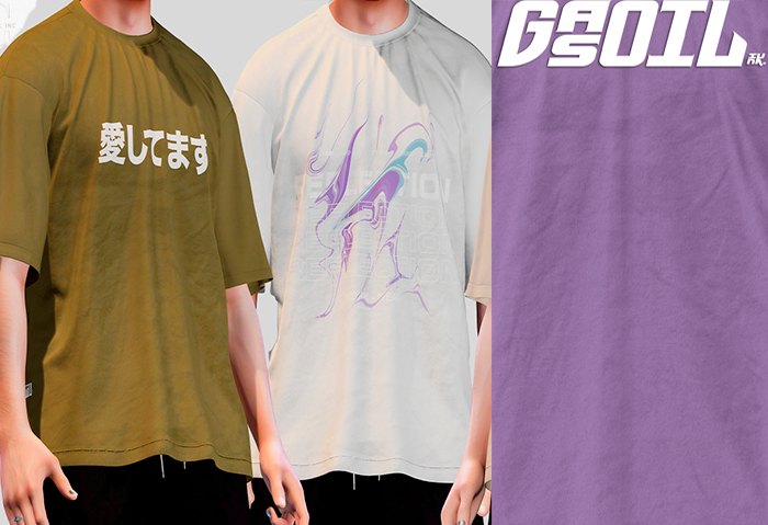 Second Life Marketplace - [GL - inc.] - Harris TEE Violet